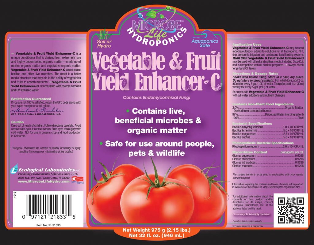 PREMIUM VEGETABLE & FRUIT YIELD ENHANCER – C - MicrobeLifeHydro