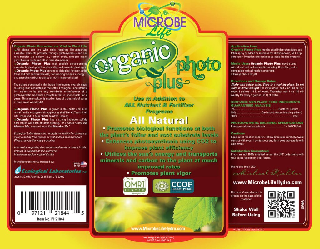 ORGANIC PHOTOSYNTHESIS PLUS | MicrobeLifeHydro