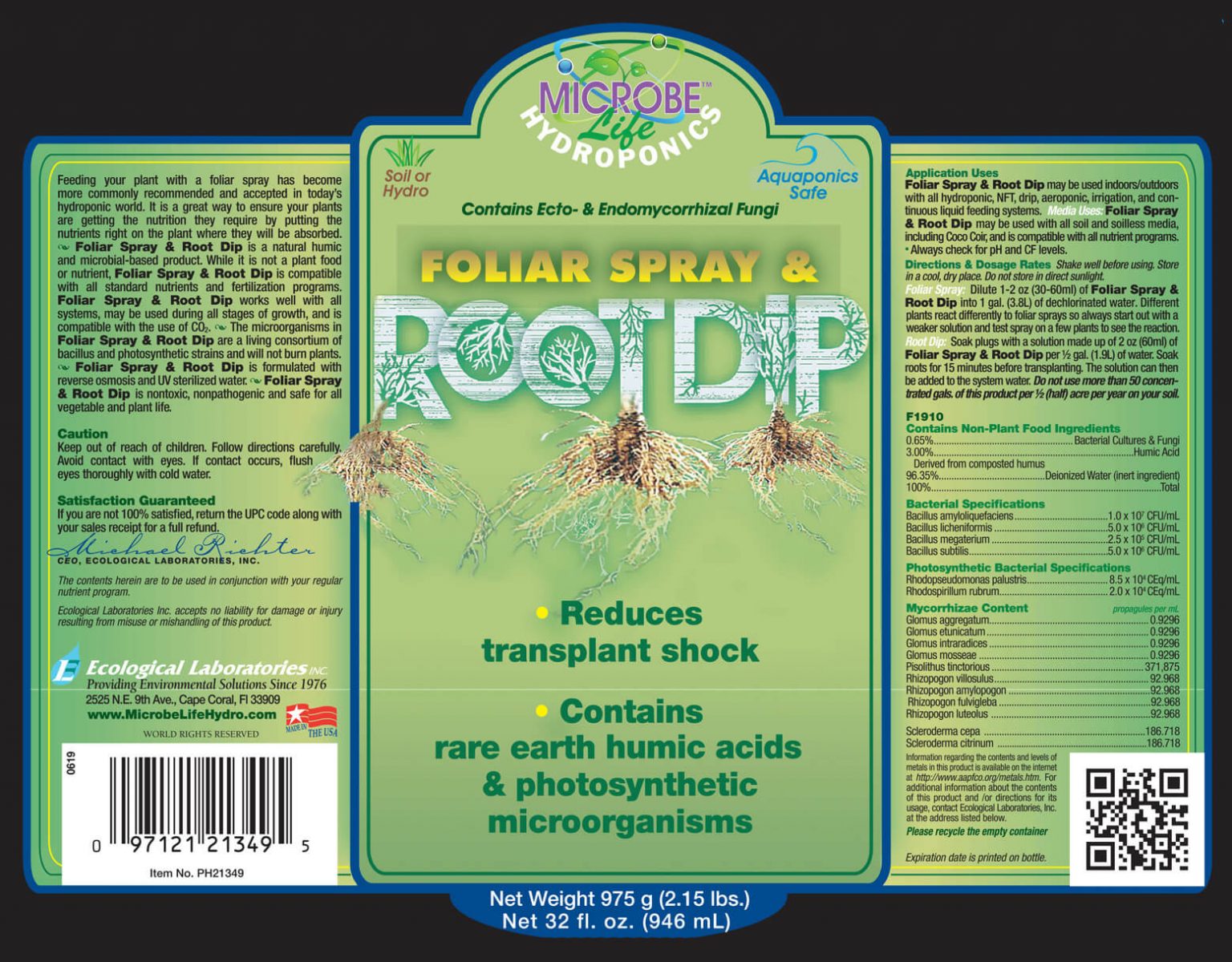 PREMIUM FOLIAR SPRAY & ROOT DIP | MicrobeLifeHydro